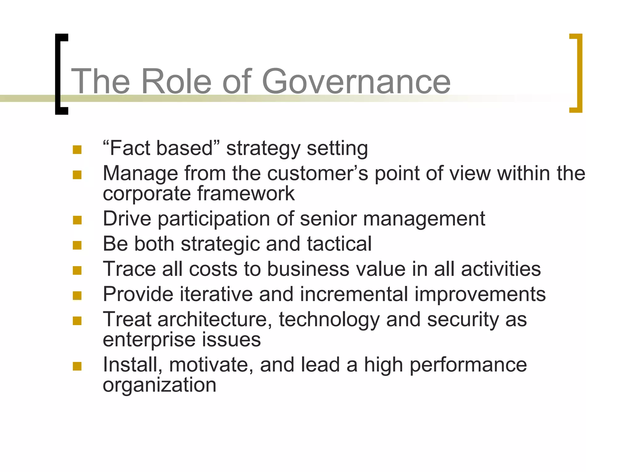 Principles of program governance | PDF