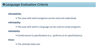 PRINCIPLES OF PROGRAMMING LANGUAGES _Chapter 1.ppt