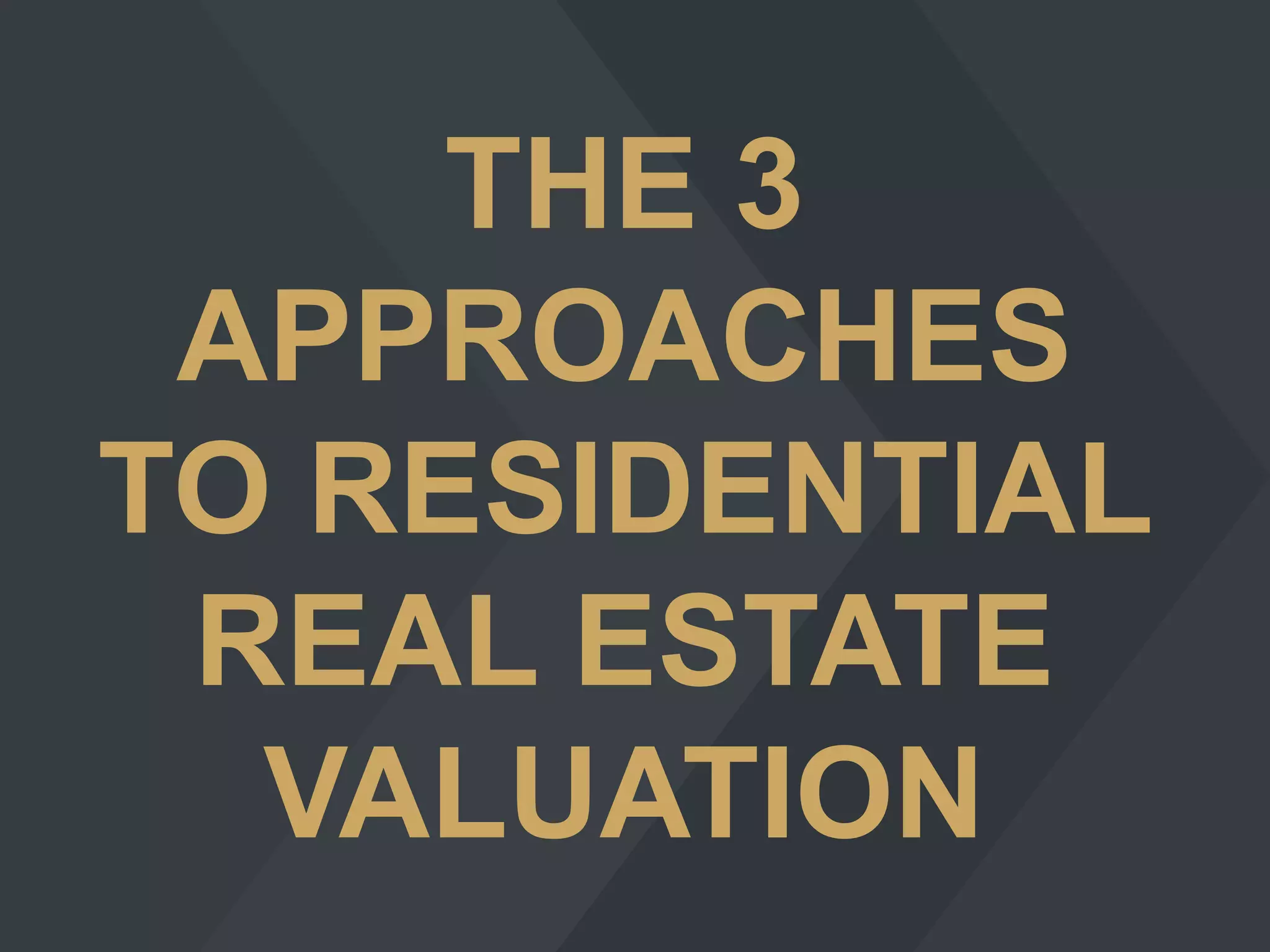 Principles of Real Estate Property Valuation | PPTX