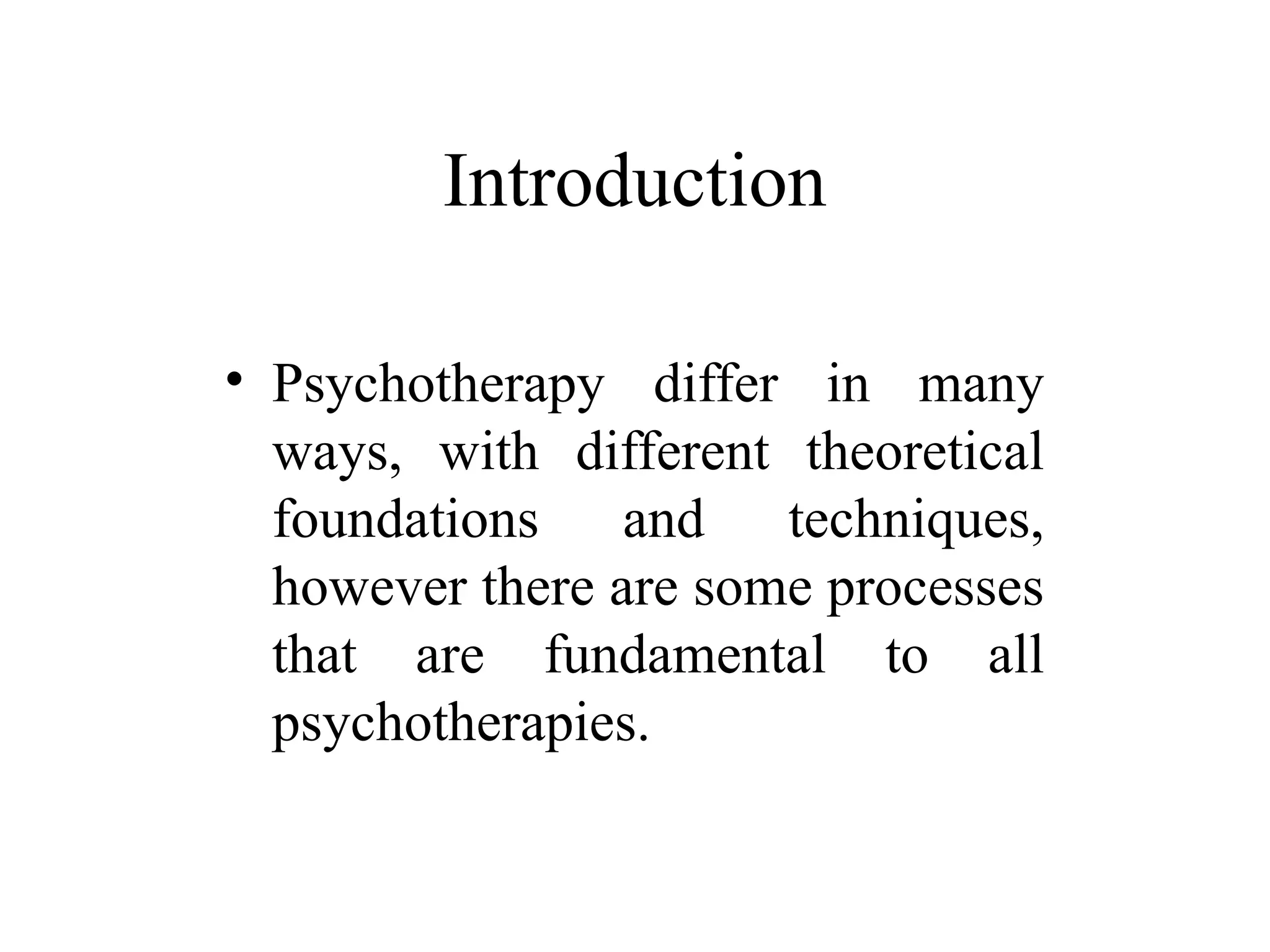 Psychotherapy and Core Principles of Psychotherapy | PPTX | Physical ...