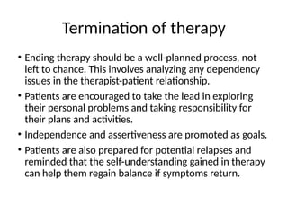 Psychotherapy and Core Principles of Psychotherapy | PPTX | Physical ...