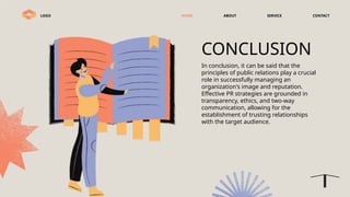 Principles of Public Relations Slides.pptx | Business | Business and ...