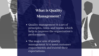 Principles of quality management system | PDF