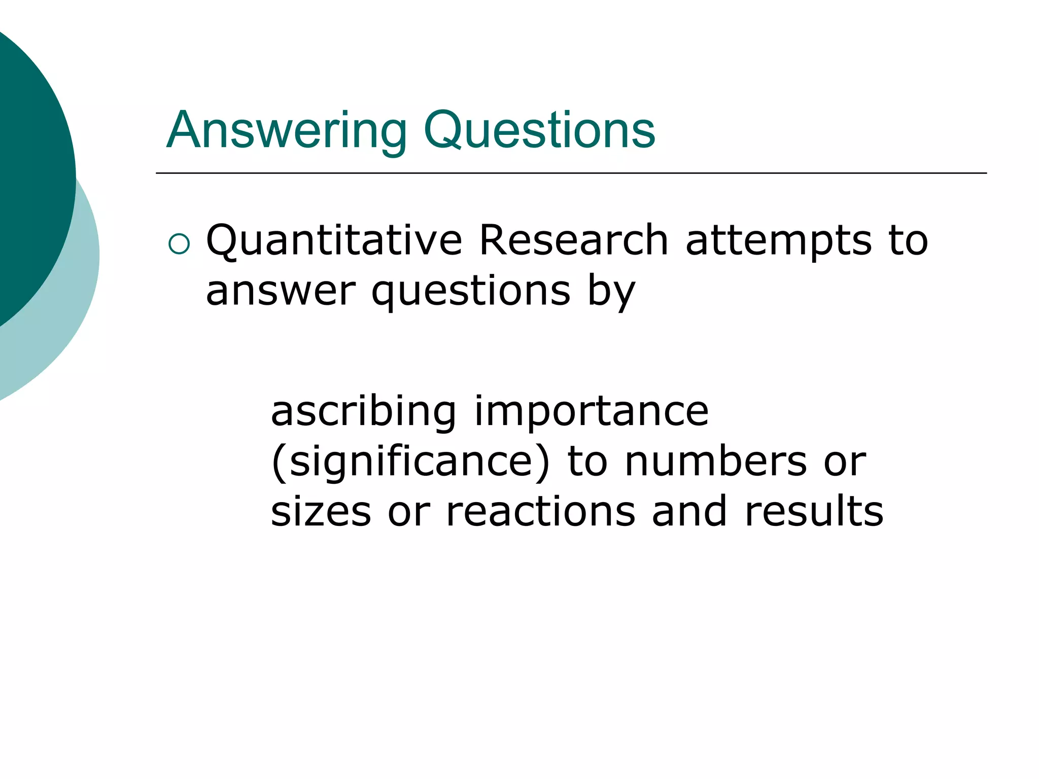 Principles of quantitative research | PPT