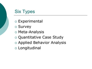 Principles of quantitative research | PPT