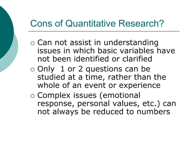 Principles of quantitative research | PPT