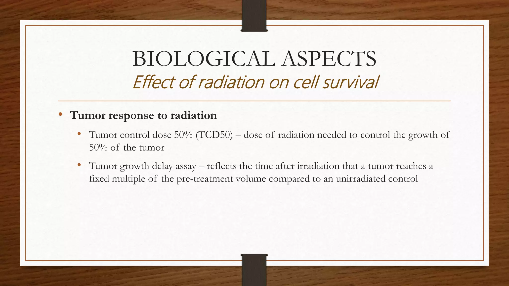 Principles of radiation therapy | PPTX