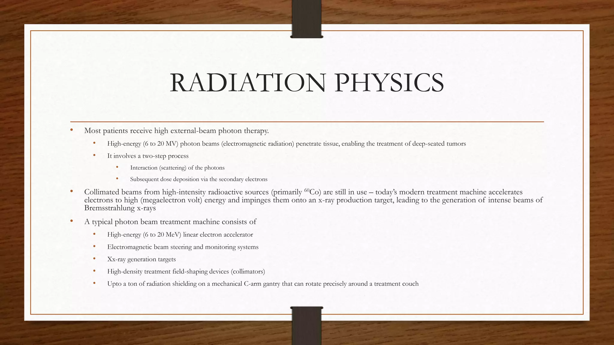 Principles of radiation therapy | PPTX