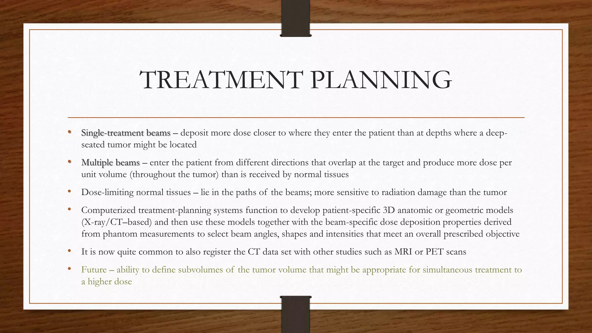 Principles of radiation therapy | PPTX