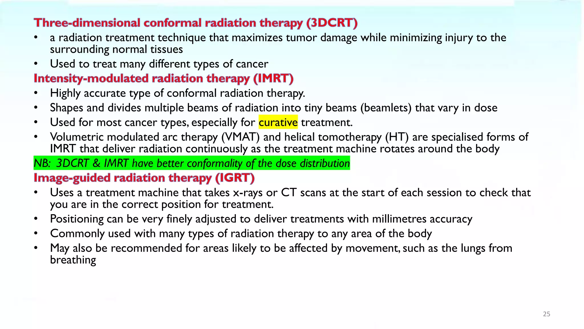 Principles of Radiation Therapy (July 2021) | PDF