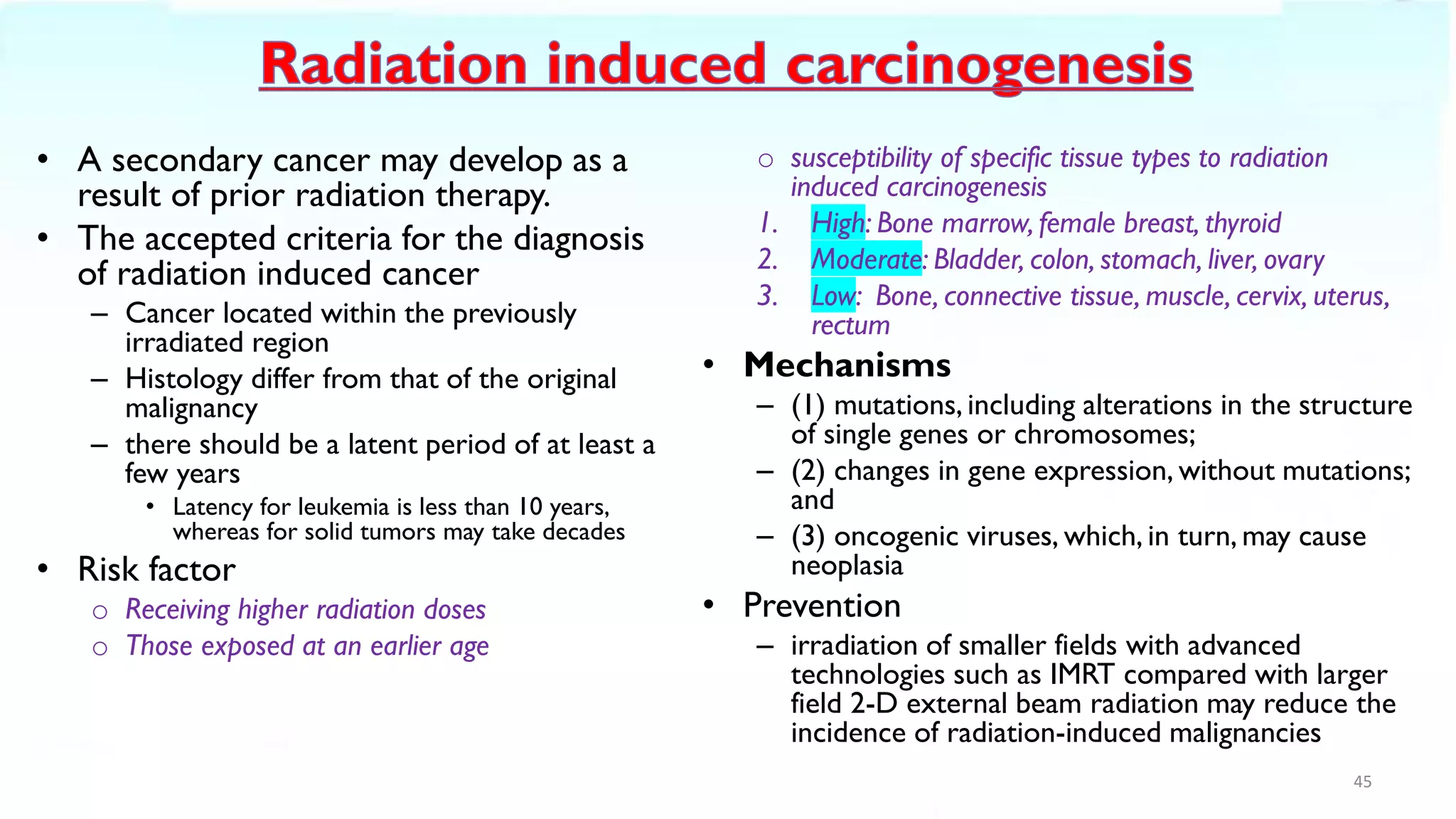 Principles of Radiation Therapy (July 2021) | PDF