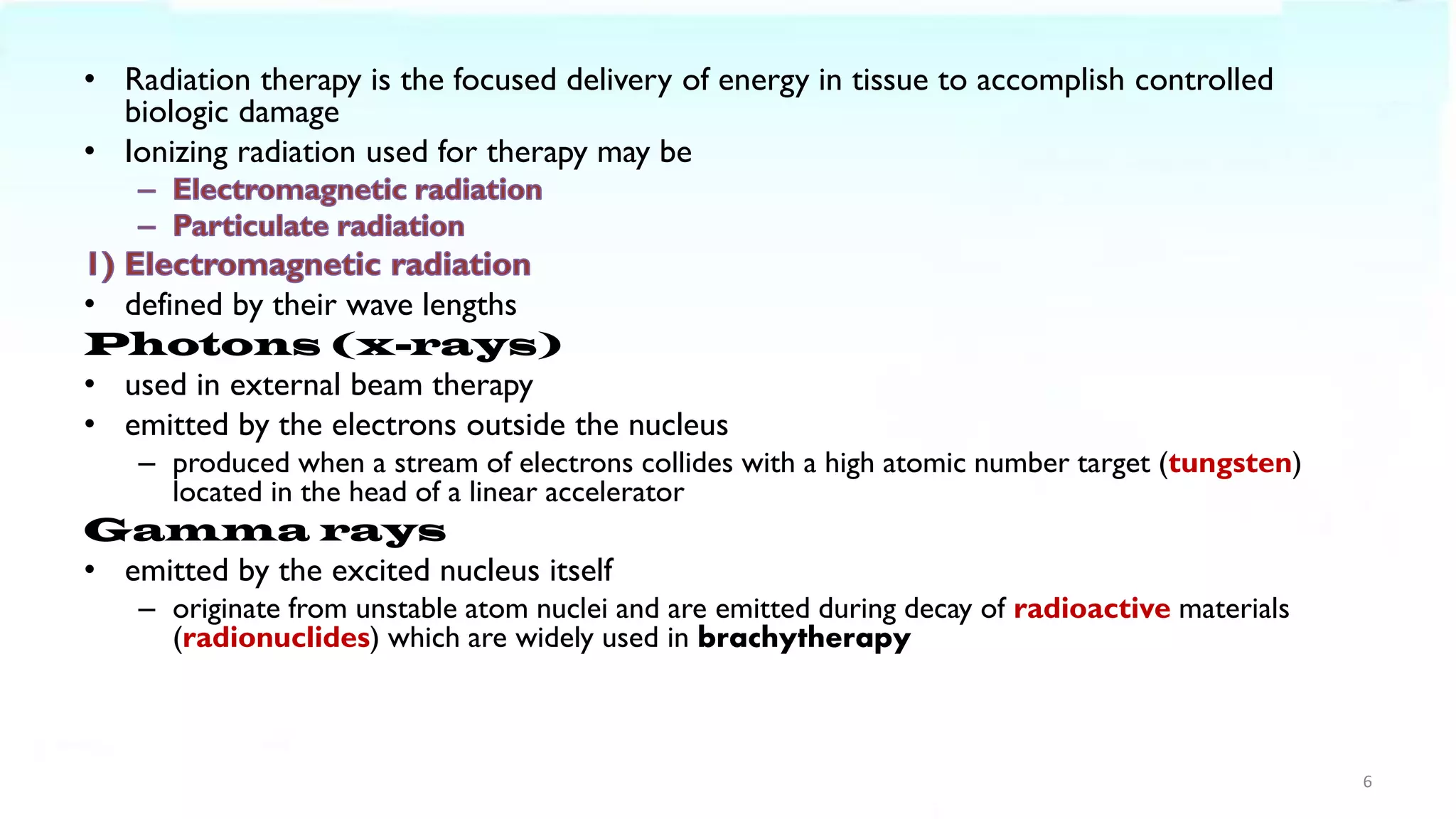 Principles of Radiation Therapy (July 2021) | PDF