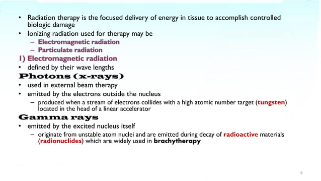 Principles of Radiation Therapy (July 2021) | PDF