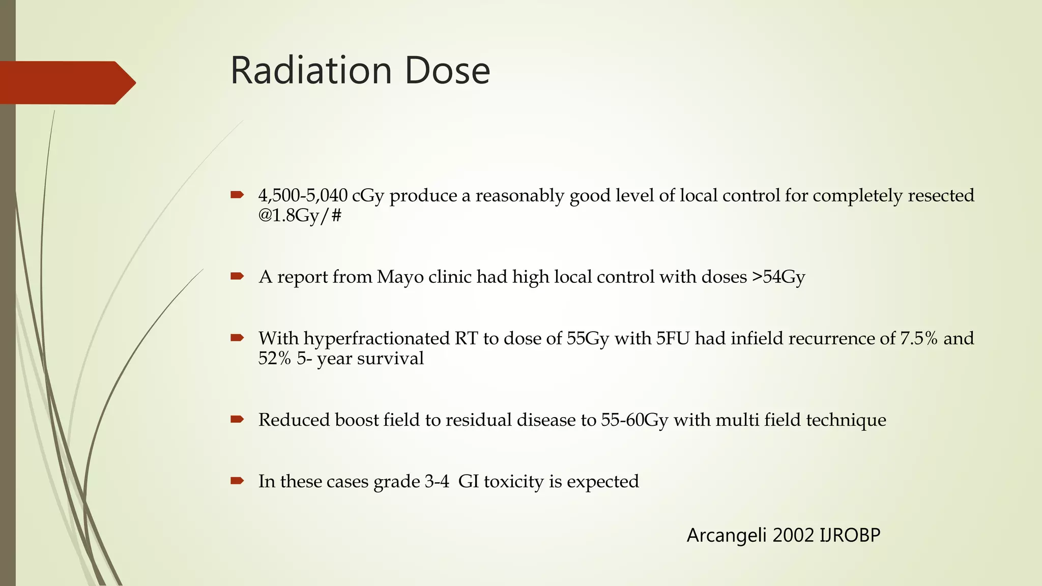 Principles of radiotherapy in gastric carcinoma | PPTX