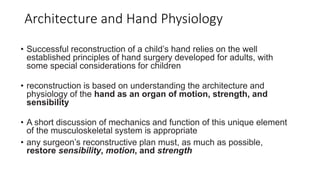 Principles of Reconstructions of Pediatric Hand.pptx