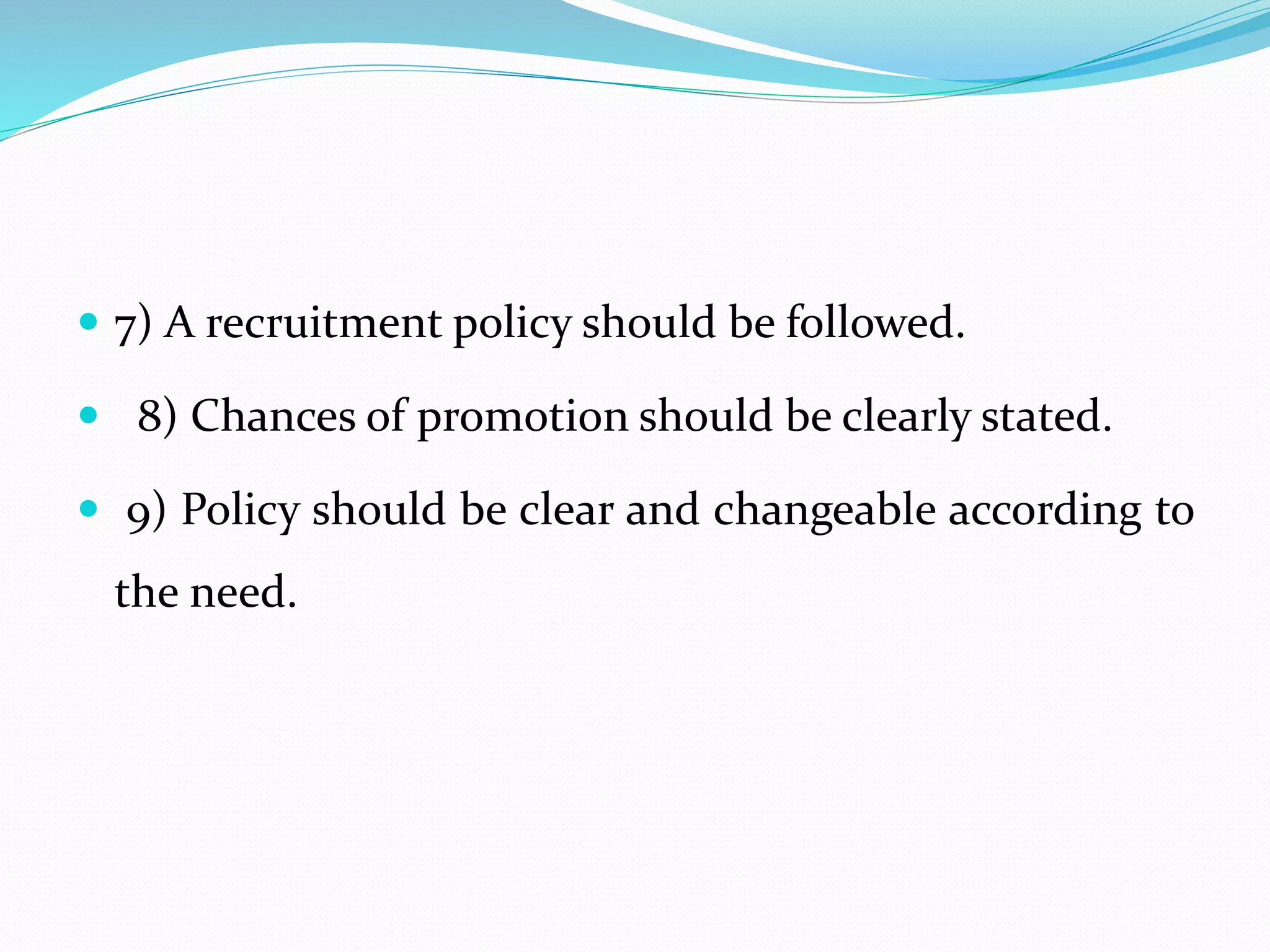 Principles of Recruitment | PPTX
