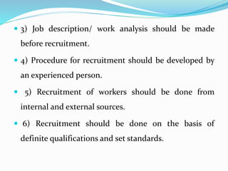 Principles of Recruitment | PPTX