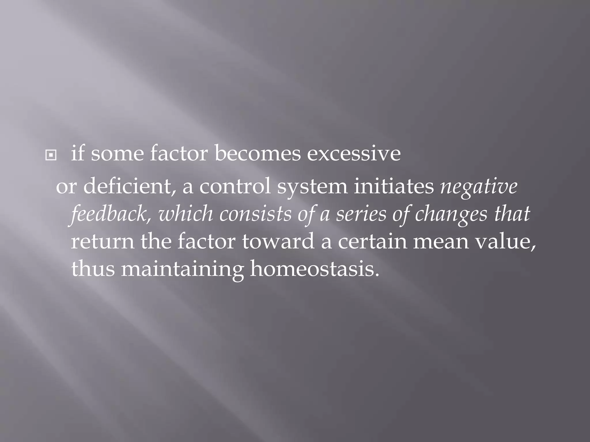 Principles of regulation: control system. | PPTX