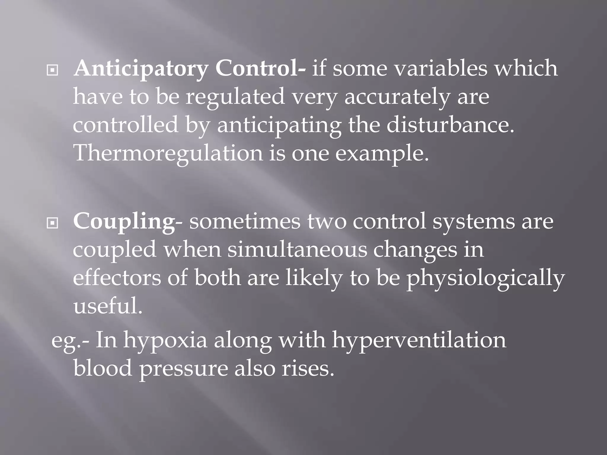 Principles of regulation: control system. | PPTX
