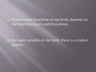 Principles of regulation: control system. | PPTX