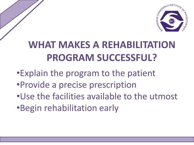 Principles of Rehabilitation.pptx | Physical Therapy | Wellness