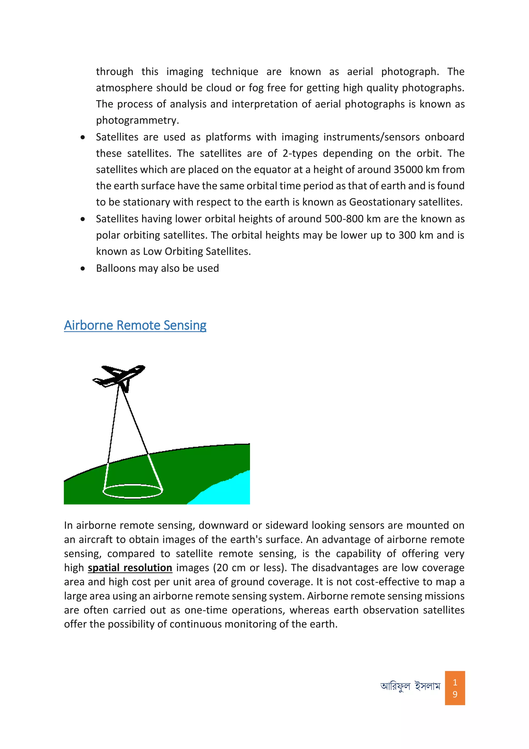 Principles of Remote Sensing | PDF