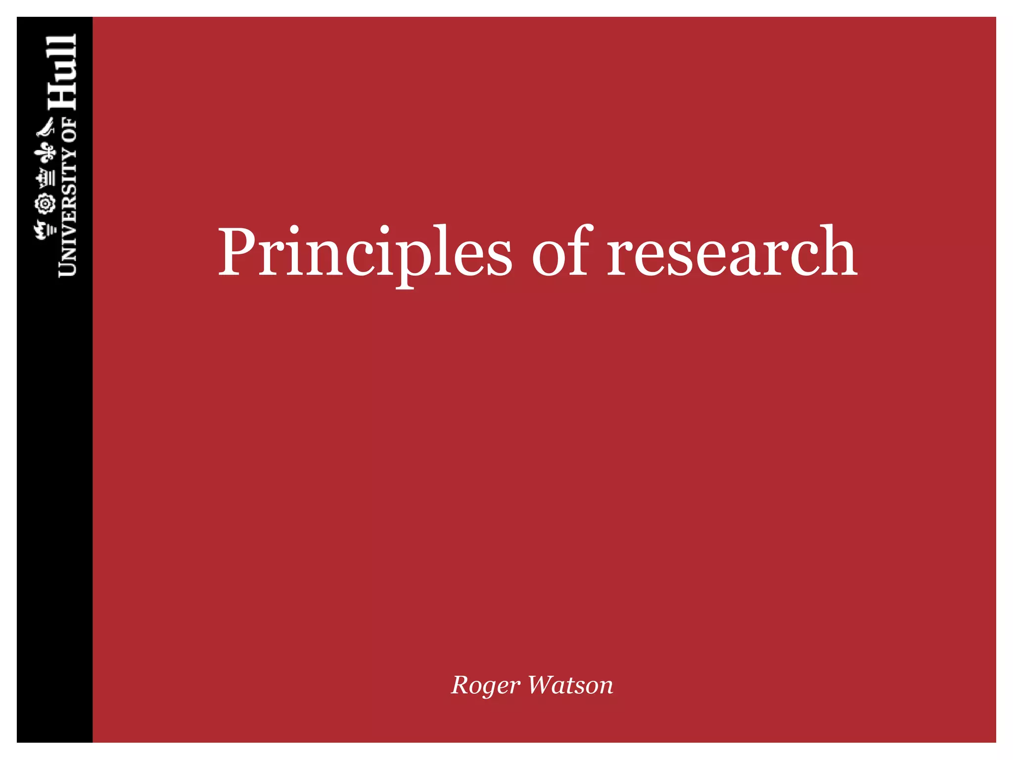 Principles of research | PPTX