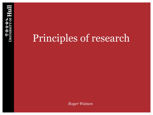 Principles of research | PPTX