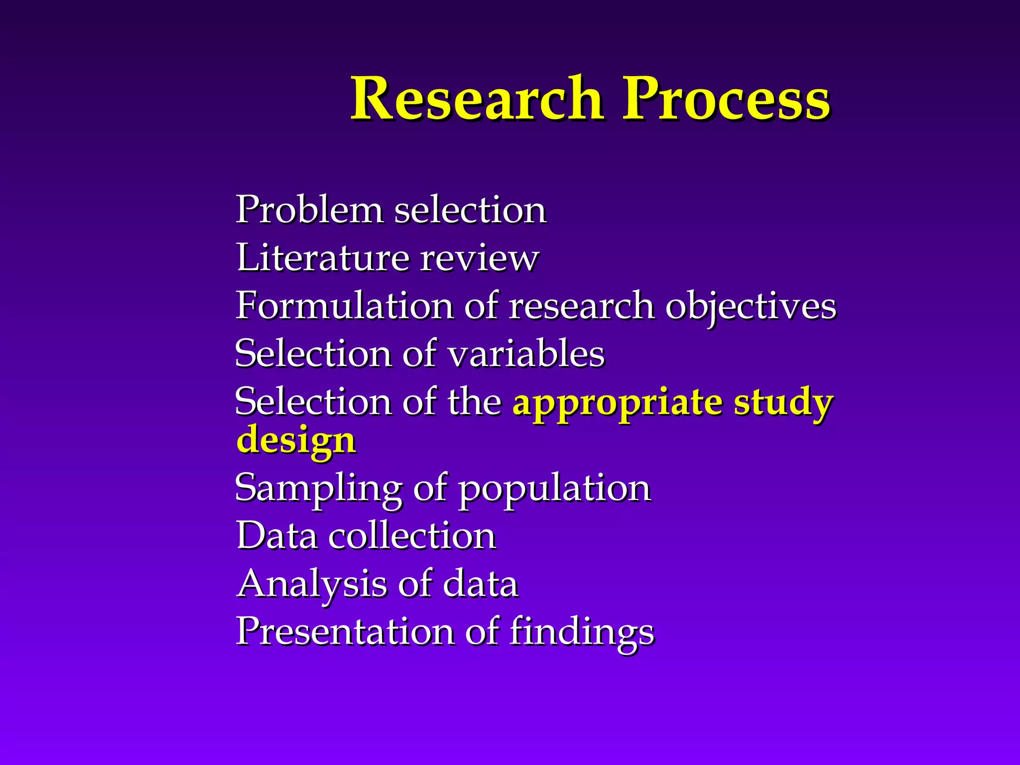 Research Methodology - Study Designs | PPT