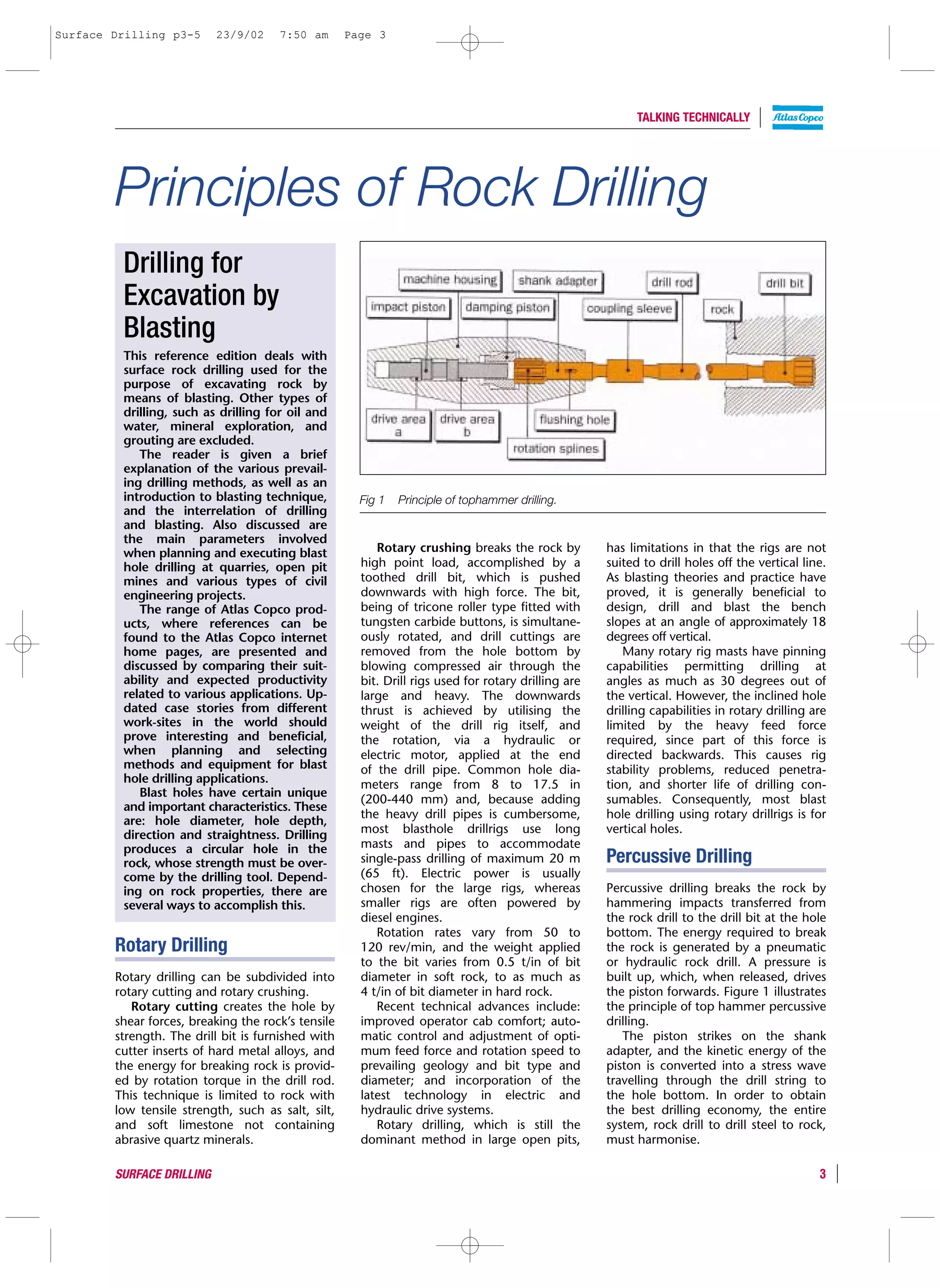 Principles of rock_drilling | PDF