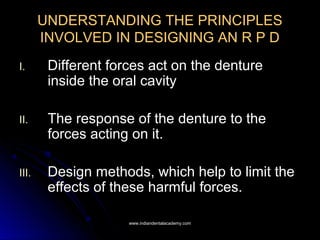 Principles of rpd final/endodontic courses | PPT | Dental Health ...