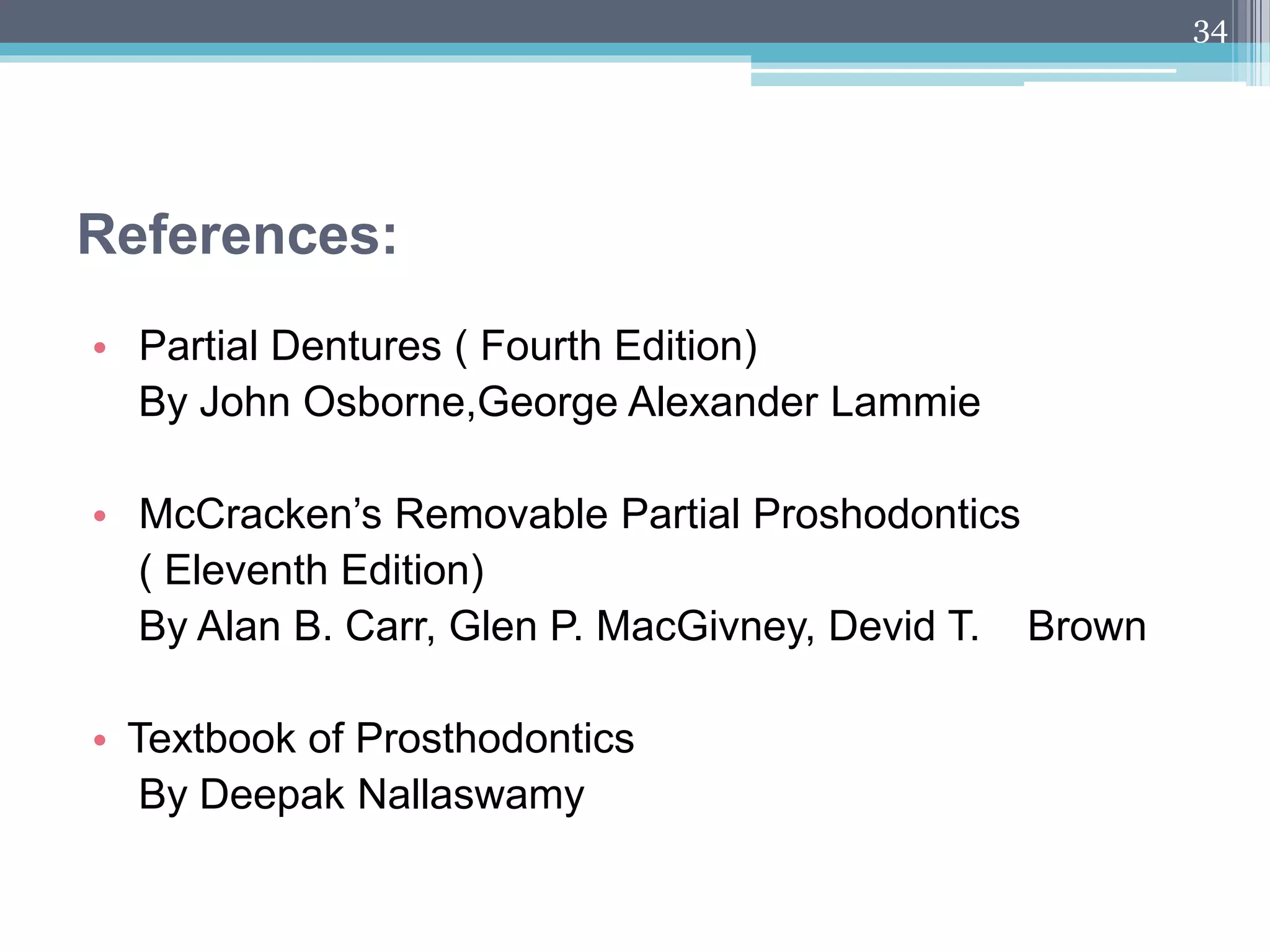 Principles of rpd design according to KENNEDY classification | PPTX