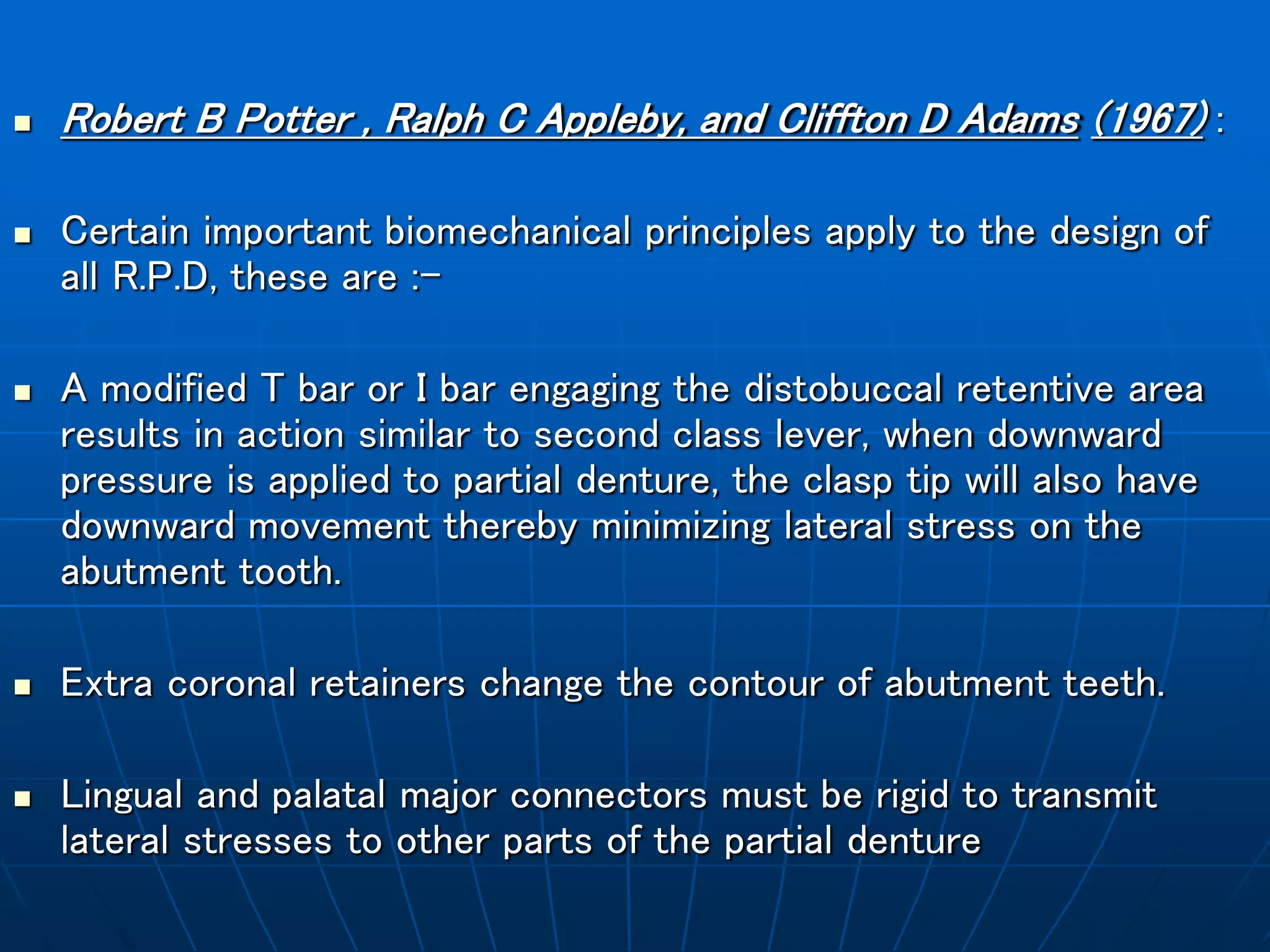 Principles of rpd design | PPT