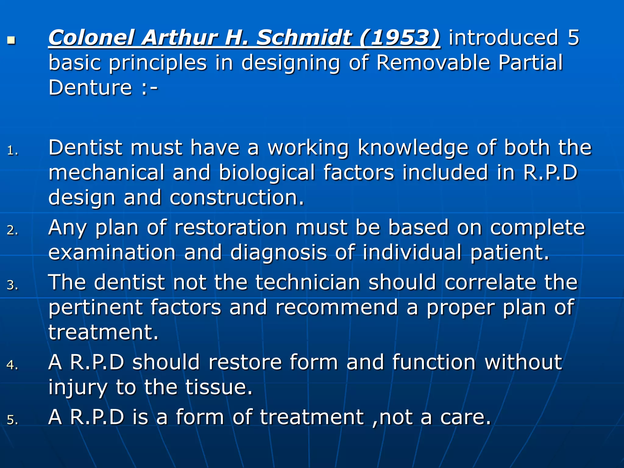 Principles of rpd design | PPT