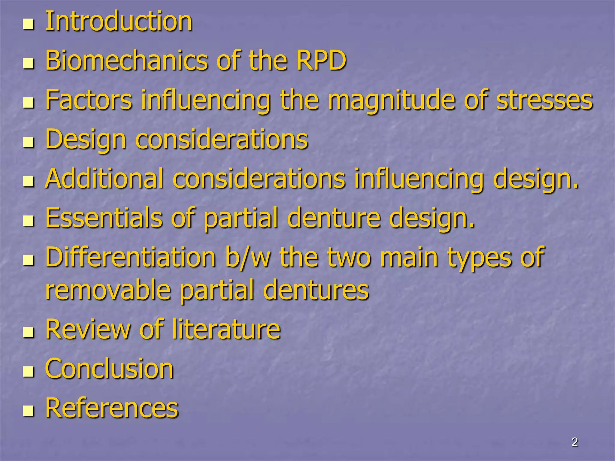 principles of rpd design.ppt | Dental Health | Diseases and Conditions