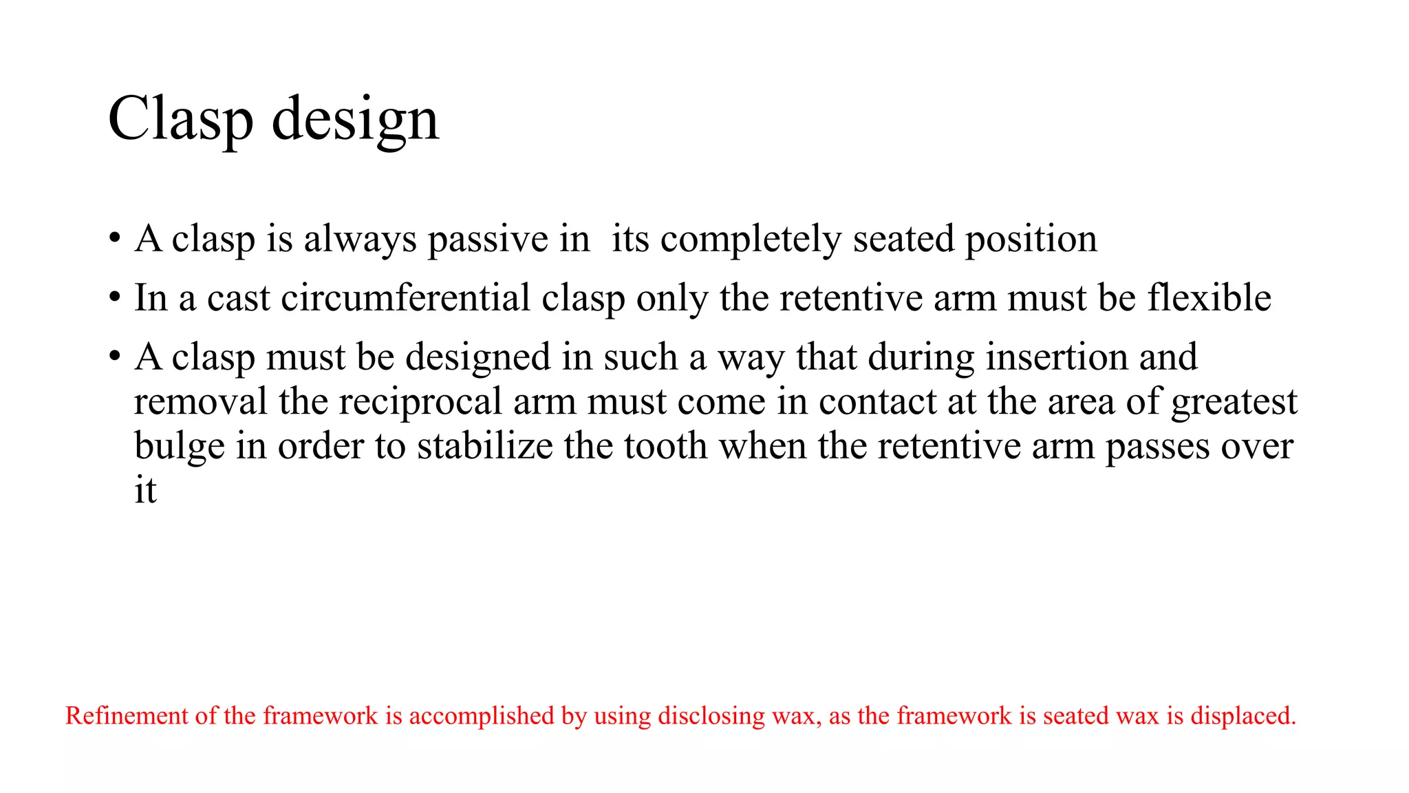 Principles of RPD designing | PPTX