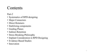 Principles of RPD designing | PPTX