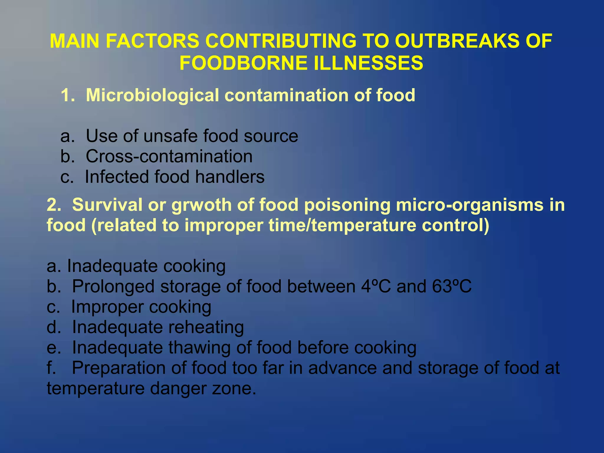 Principles of safety, hygiene and satination powerpoint | PPT