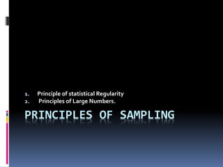 Principles of sampling | PPTX