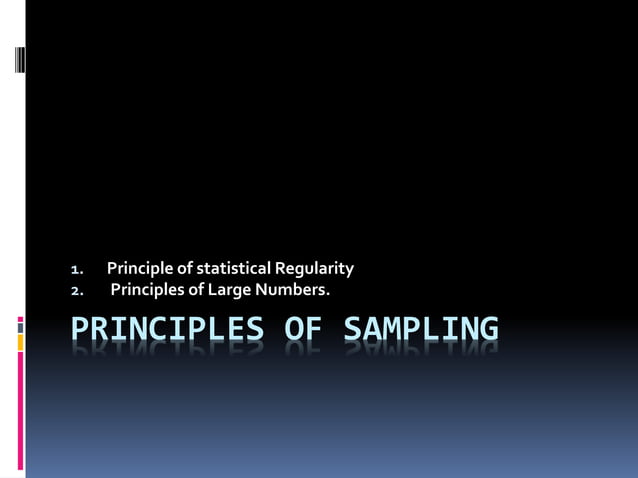 Principles of sampling | PPTX
