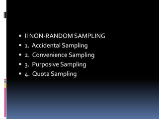 Principles of sampling | PPTX