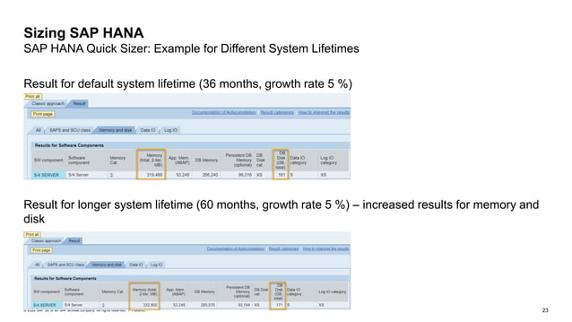 Principles of SAP HANA Sizing - on premise and cloud-1.pdf | Databases | Computer Software and ...