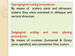 Principles of scaling & root planing dr alaa attia | PDF