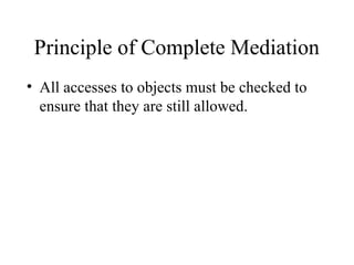 Principles of Secure Design and its componetnts | PPTX
