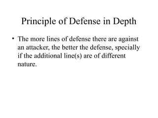 Principles of Secure Design and its componetnts | PPT