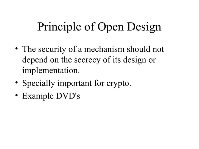 Principles of Secure Design and its componetnts | PPTX