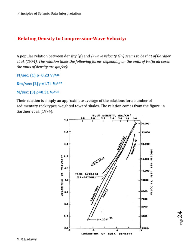 Principles of seismic data interpretation m.m.badawy | PDF