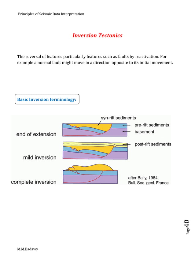 Principles of seismic data interpretation m.m.badawy | PDF