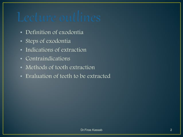 Principles of simple extractions 1 | PDF | Dental Health | Diseases and ...