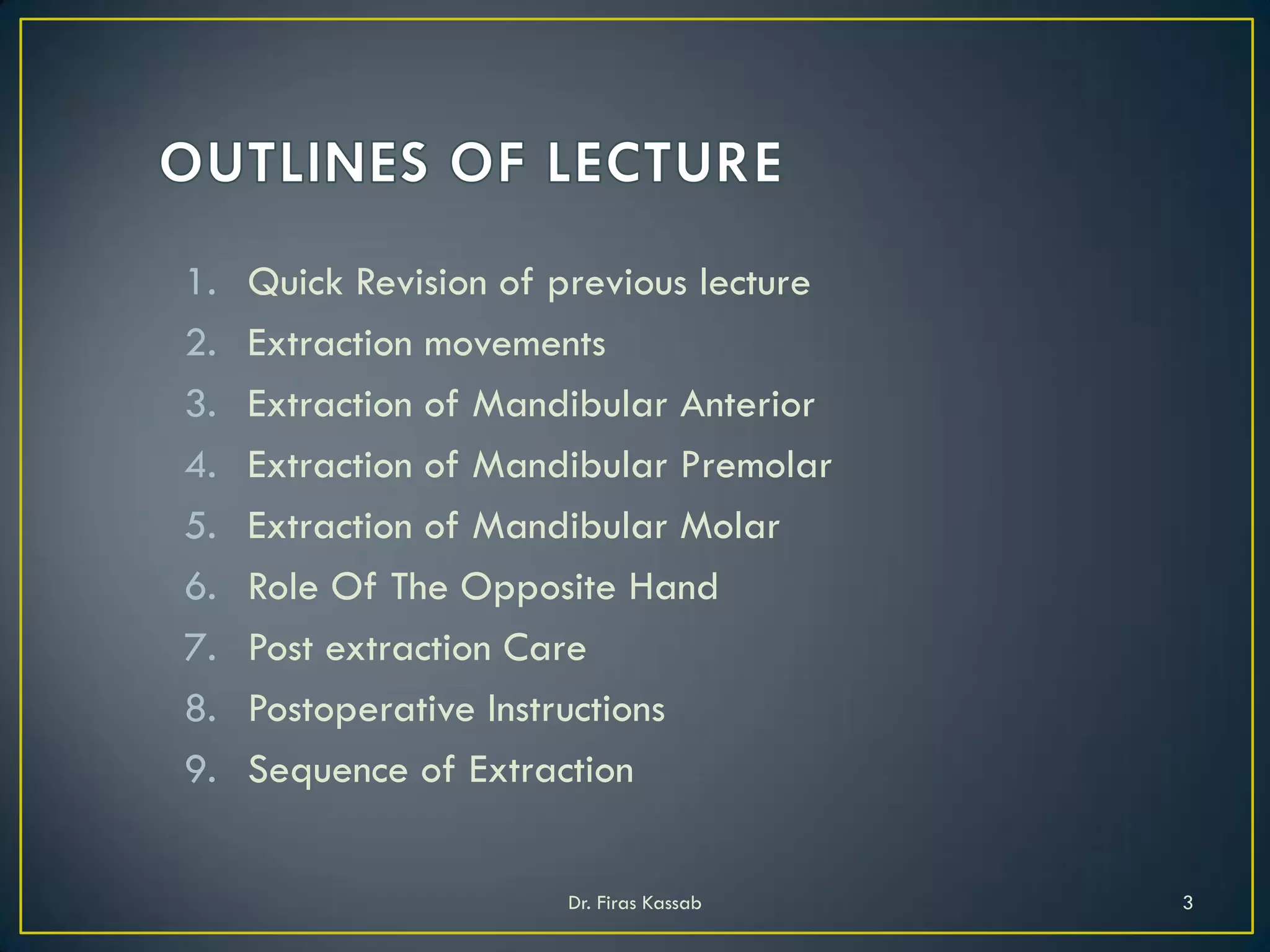 Principles of simple extractions 3 | PPT